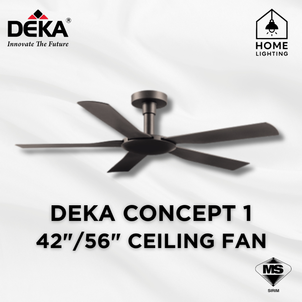 DEKA CONCEPT 1 42" 56 Inch DC Motor 5 Blade Remote Control Small Baby ...
