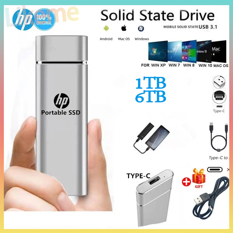 SSD Hard Disk 1TB 6TB External SSD Portable SSD External Storage ...