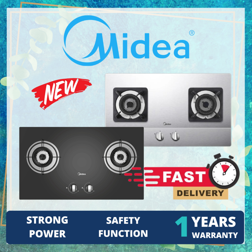 Midea Built-in Hob 2 Burners Gas Cooker 【 MGH-76Q60B , MGH-8216SS , MGH ...