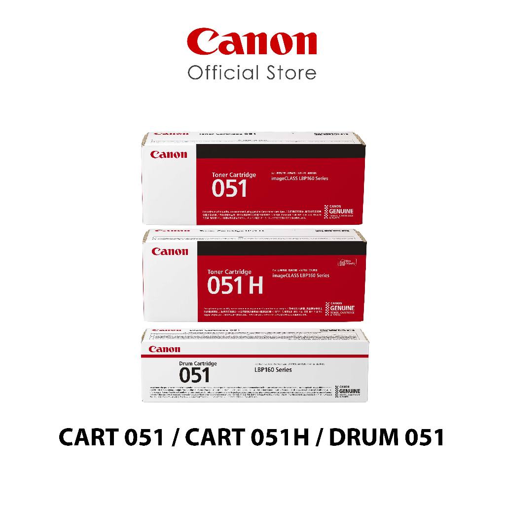 Canon Cartridge 051 / 051H / Drum 051 for Monochrome Laser Printer ...