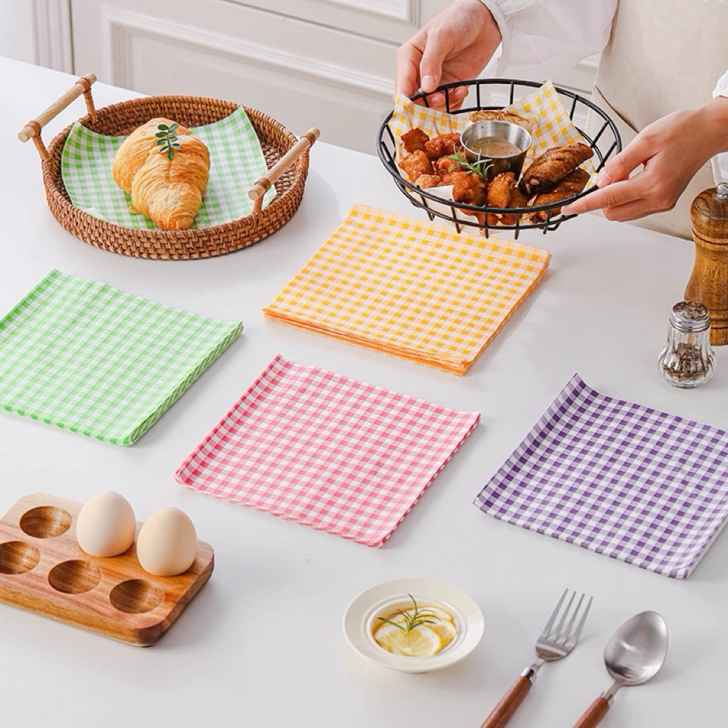 100pcs Greaseproof baking paper Sandwich wrapping paper Burger wrapping ...