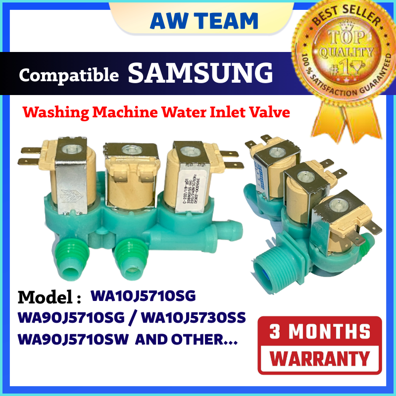 Compatible SAMSUNG Washing Machine Water Inlet Valve WA80F5S7 ...