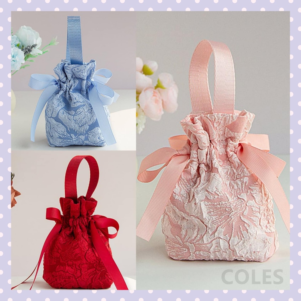 Lace Beg Doorgift Pouch Bag Floral Gift Bag Cute Goodies Bag Kahwin ...