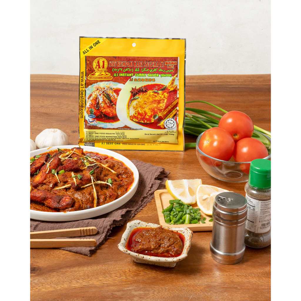 A1 Seafood Curry Paste 230g | A1 海鲜咖喱酱 230克 | Serbuk Kari Ikan | Halal ...