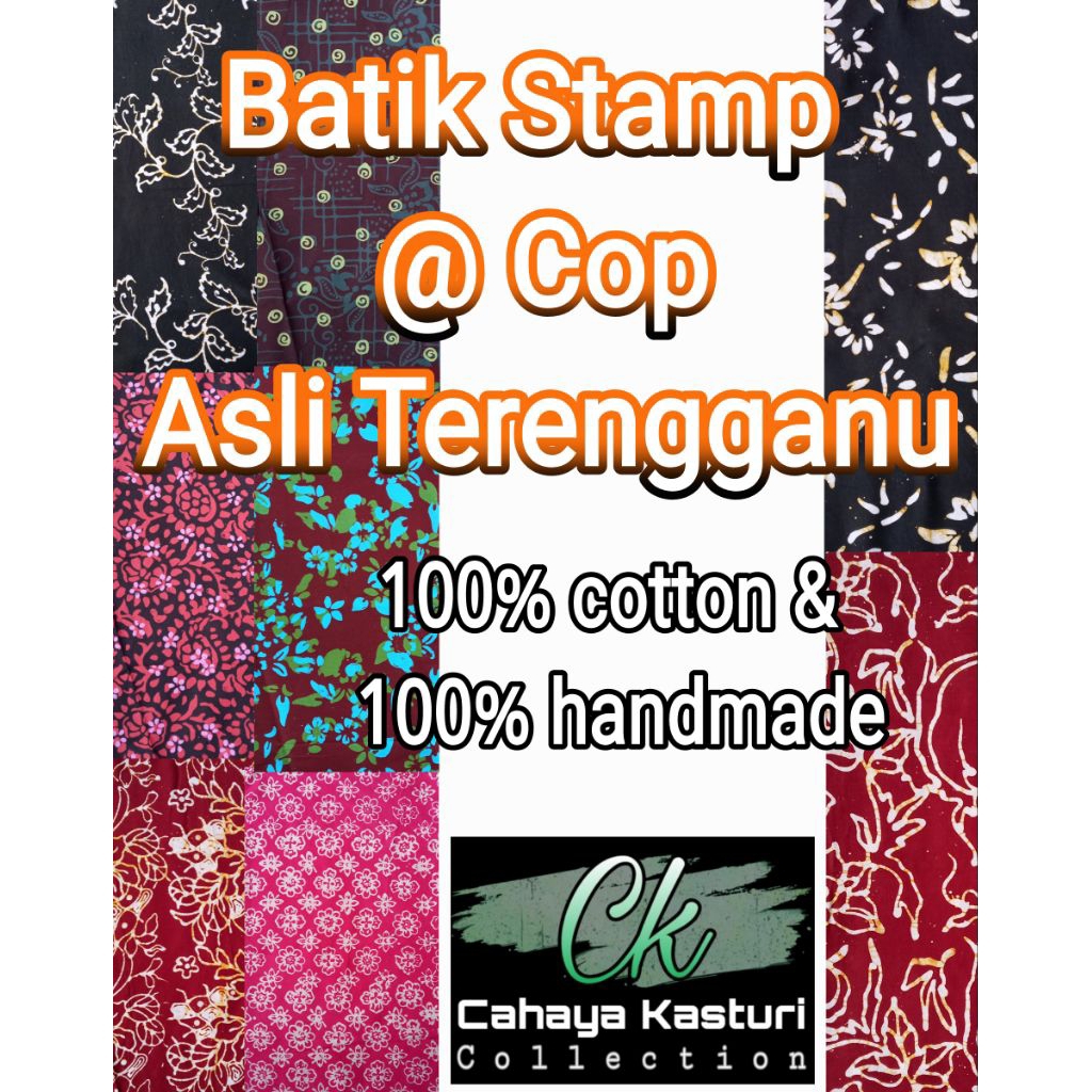 Batik Stamp @ Cop 100% Cotton Original Terengganu | Shopee Malaysia