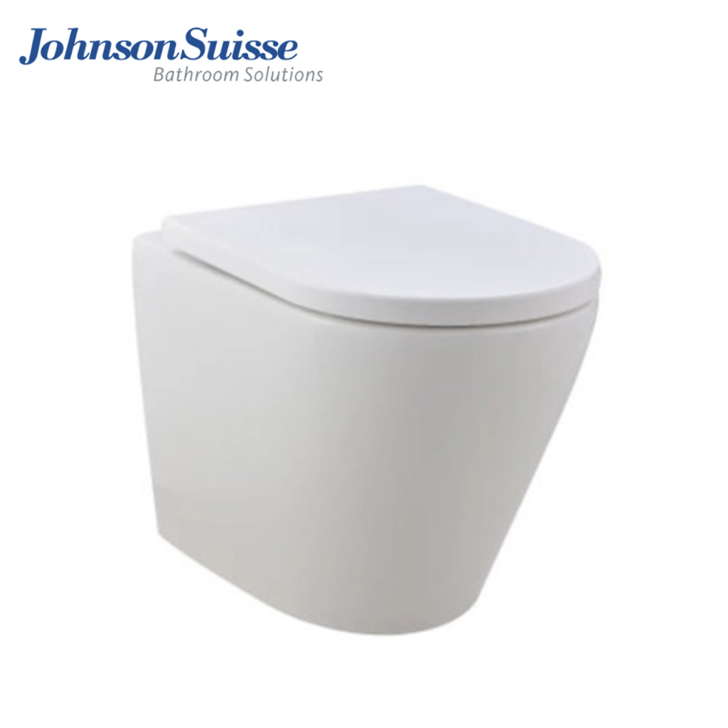 Johnson Suisse Treviso-N Back to Wall Dual Outlet Water Closet (Rimless ...