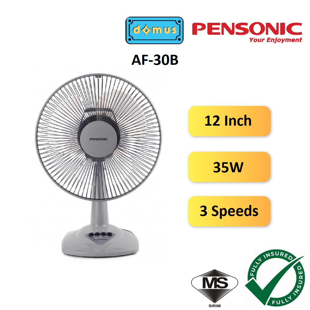 Pensonic Table Fan 12 Inch Desk Fan Kipas Meja (12") AF-30B | Shopee ...