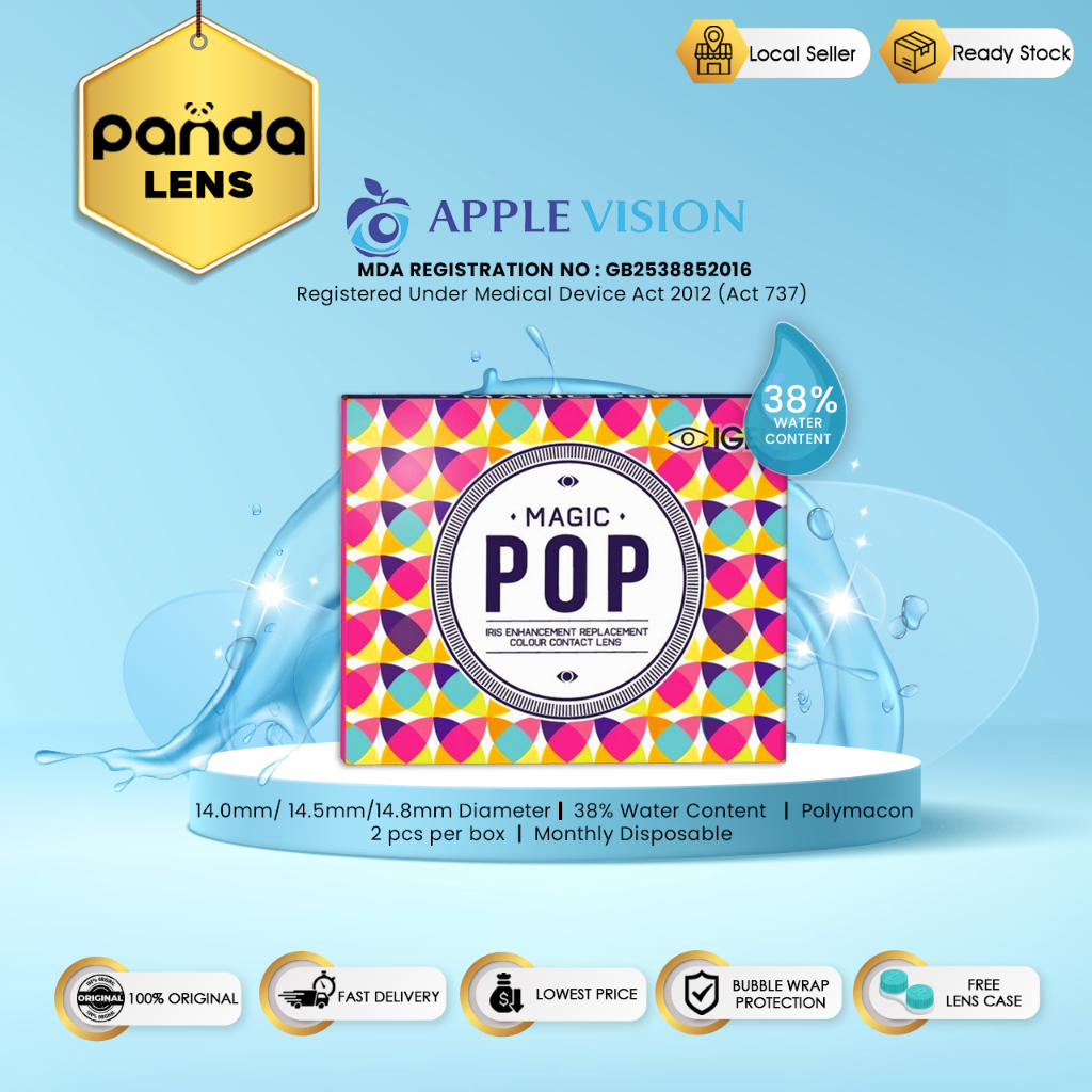 [Power 0.00 until -8.00] IGEL Magic Pop Monthly Color Contact Lenses ...