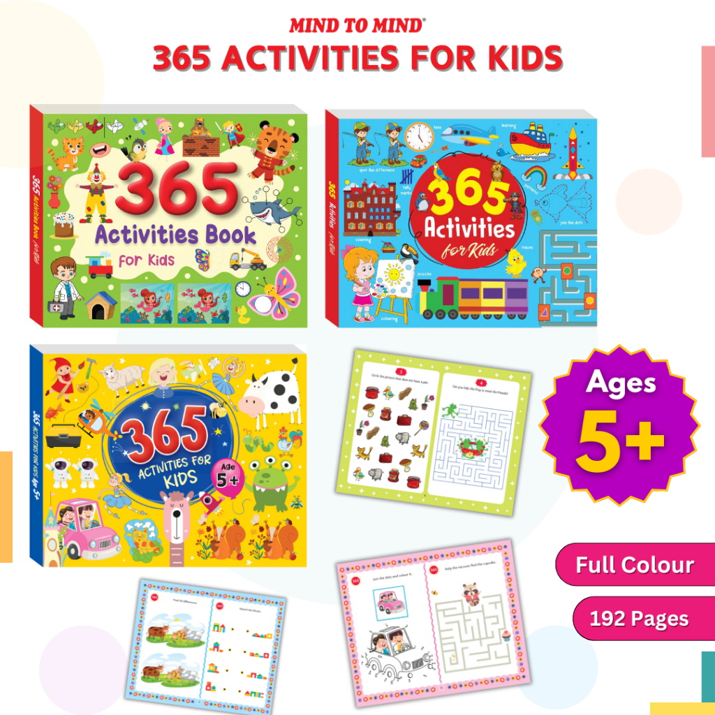 365 Activities Book For Kids Full Colour | Brain Development | Shopee ...