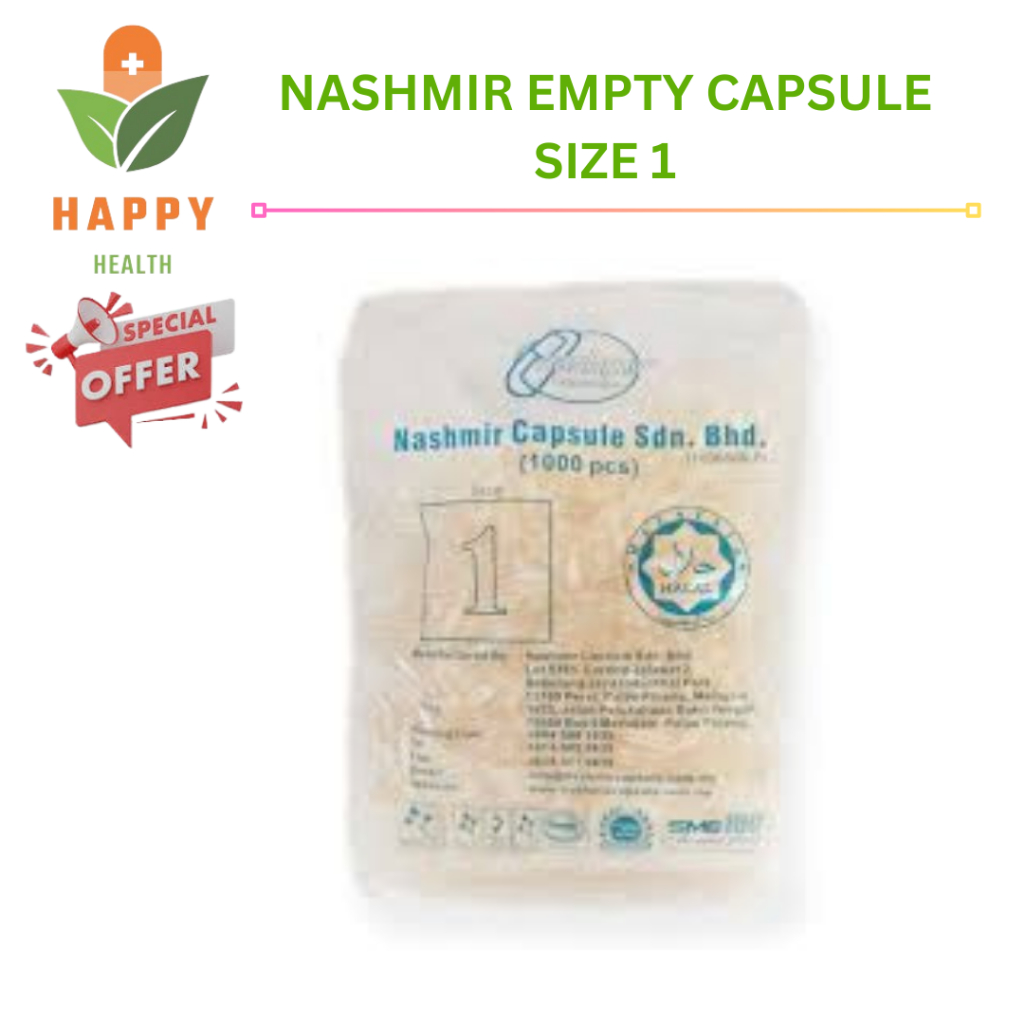 Nashmir Empty Capsule 1000 pcs | Shopee Malaysia