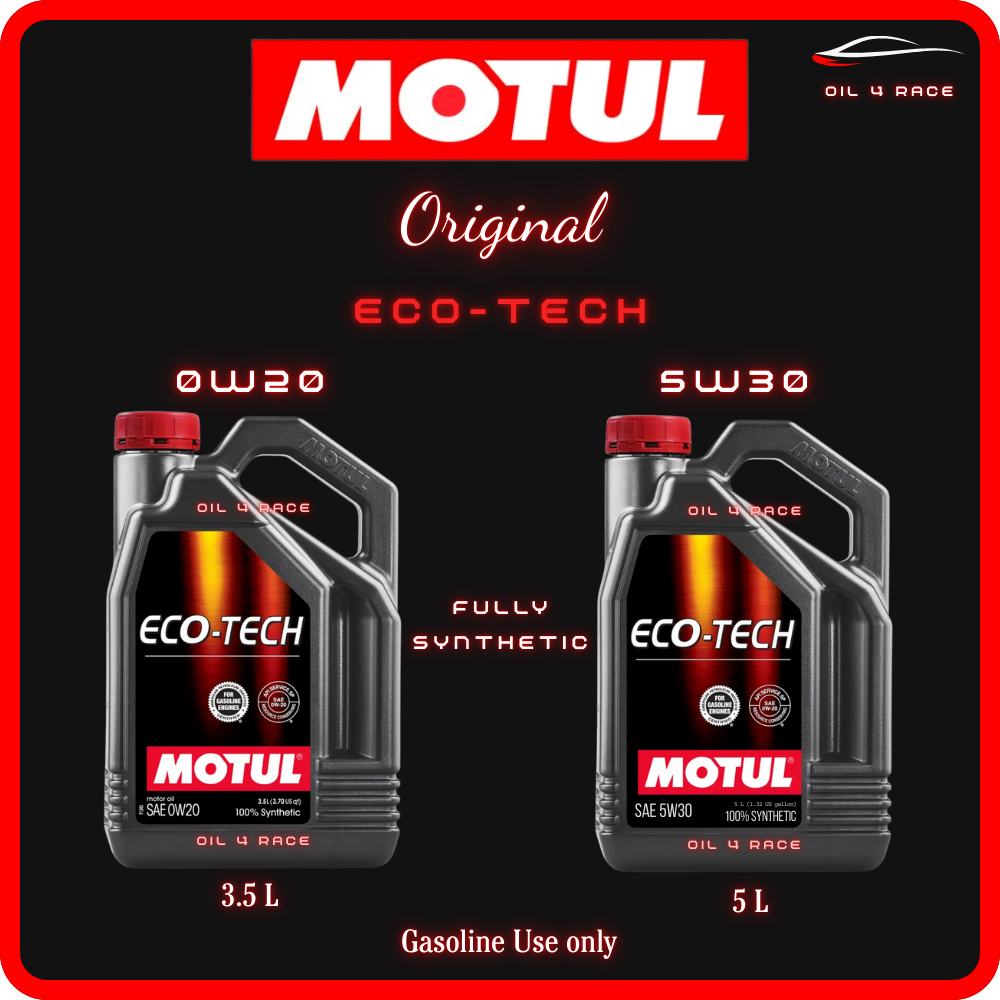 Motul ECO-TECH ENGINE OIL 0W-20 5W-30 Design For Axia | Bezza | 3rd Gen ...