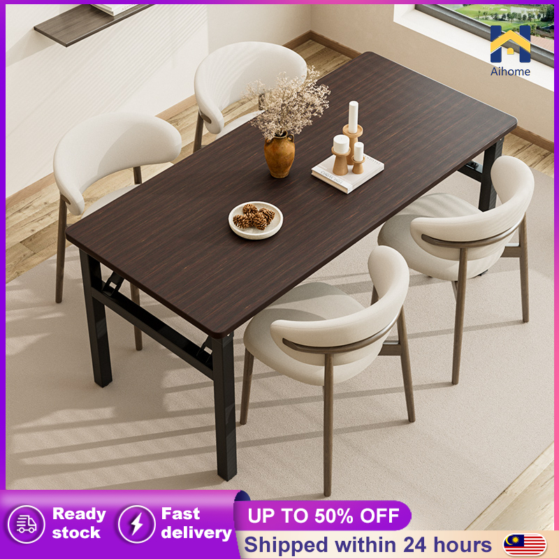 100/120cm Meja Lipat Folding Dining Table Free Installation Folding ...