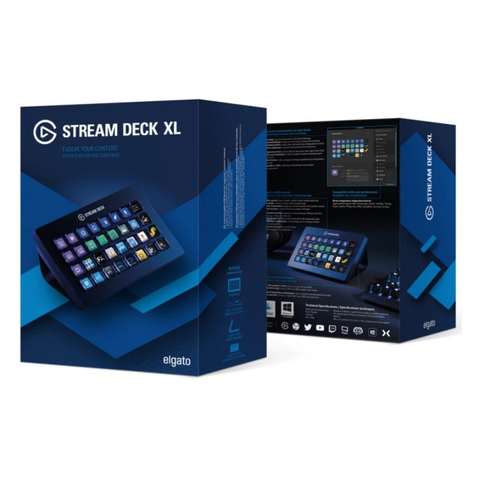 Elgato Stream Deck XL - 32 Key Customizable LCD Content Creation ...
