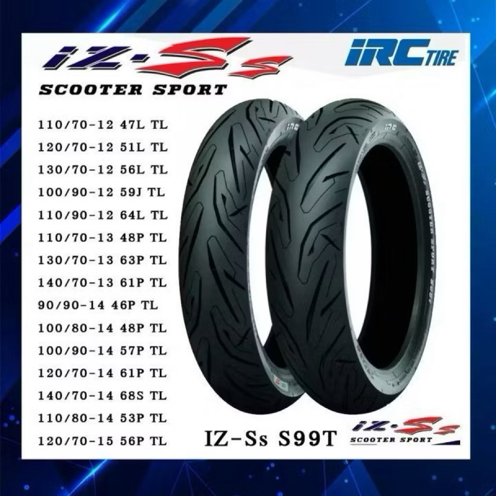 IRC S99T TYRE SCOOTER TUBELESS TIRE TAYAR SCOOTER TAYAR NVX NMAX XMAX ...