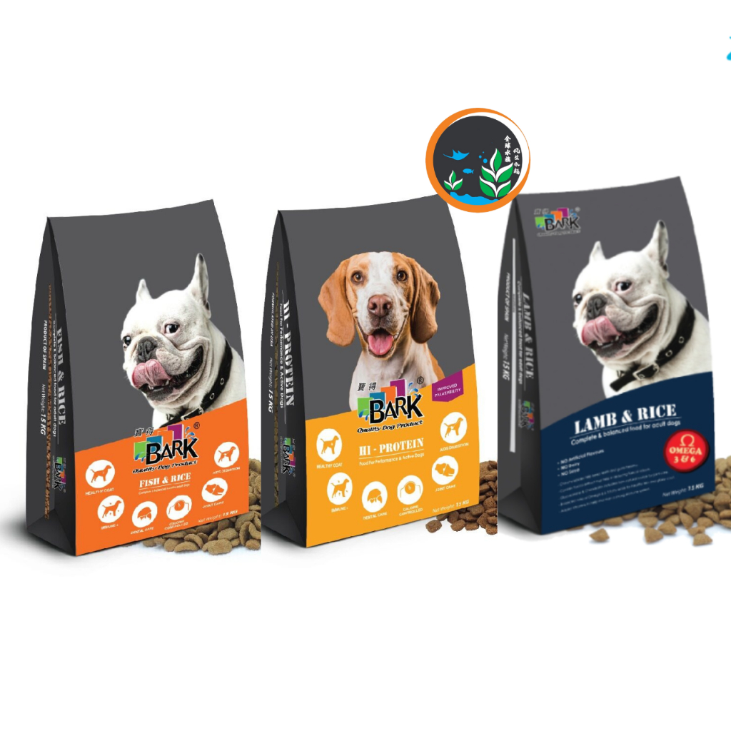 BARK Dog Food 15kg Lamb & Rice/Fish & Rice/Hi Protein | Shopee Malaysia