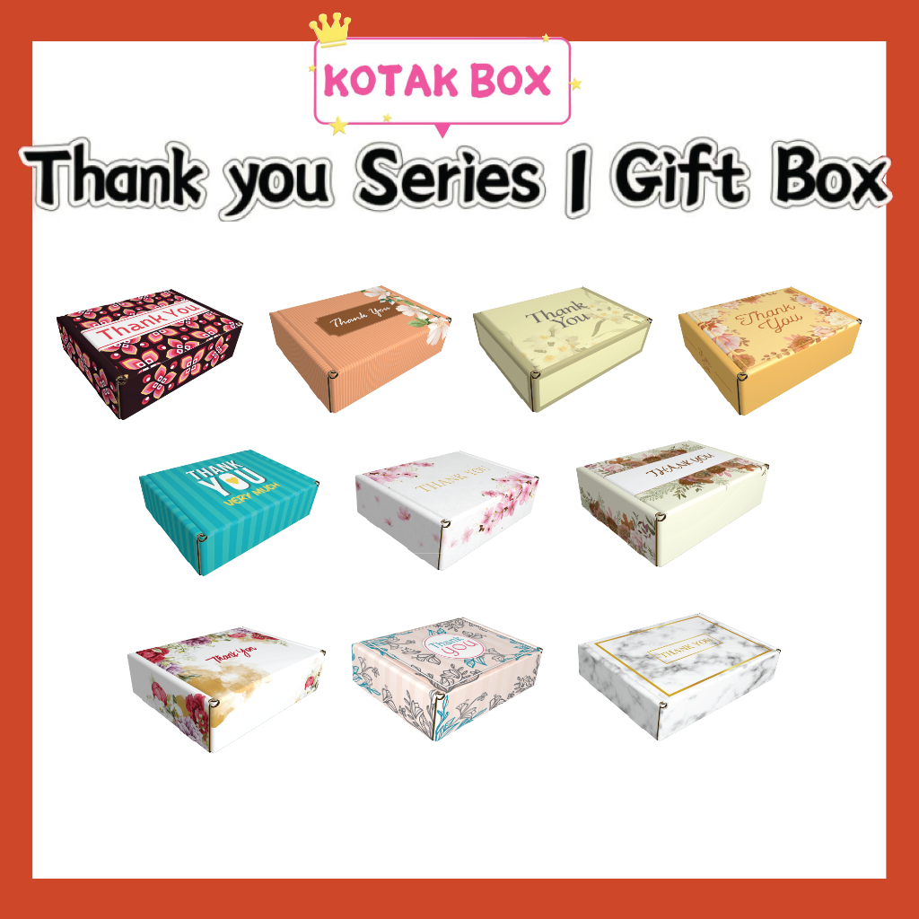 10PCS Thank You Series 1 Gift Box | Shopee Malaysia