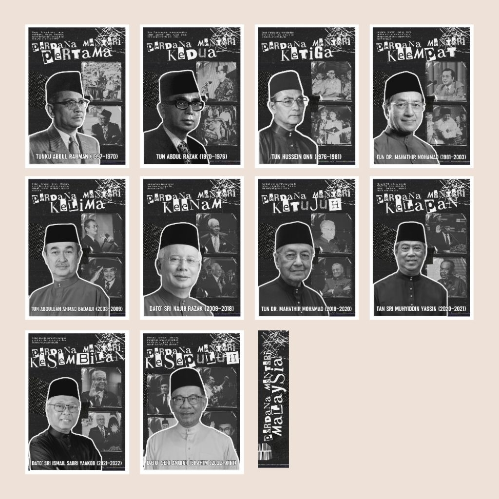 10 Perdana Menteri , Tokoh Hebat , Fakta Menarik Malaysia Merdeka Print ...