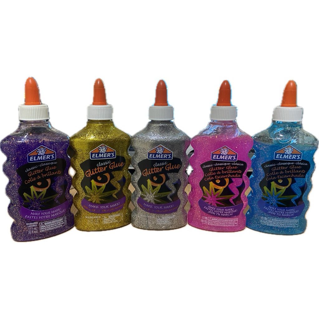 (NON TOXIC) Elmer's Colour Glue Glitter Glue Clear Glue All ...