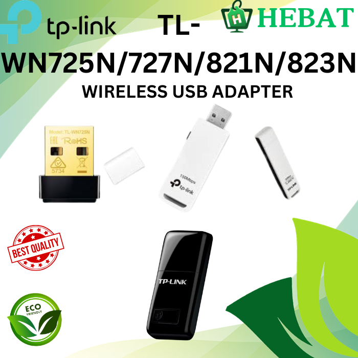 TP-LINK WIRELESS USB ADAPTER - TL-WN727N/WN725N /WN821N / WN823N ...