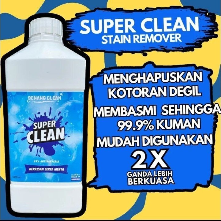 SABUN SUPER CLEAN STAIN REMOVER ORIGINAL SUPER CLEAN PENCUCI LANTAI, KOTORAN DEGIL | Shopee Malaysia