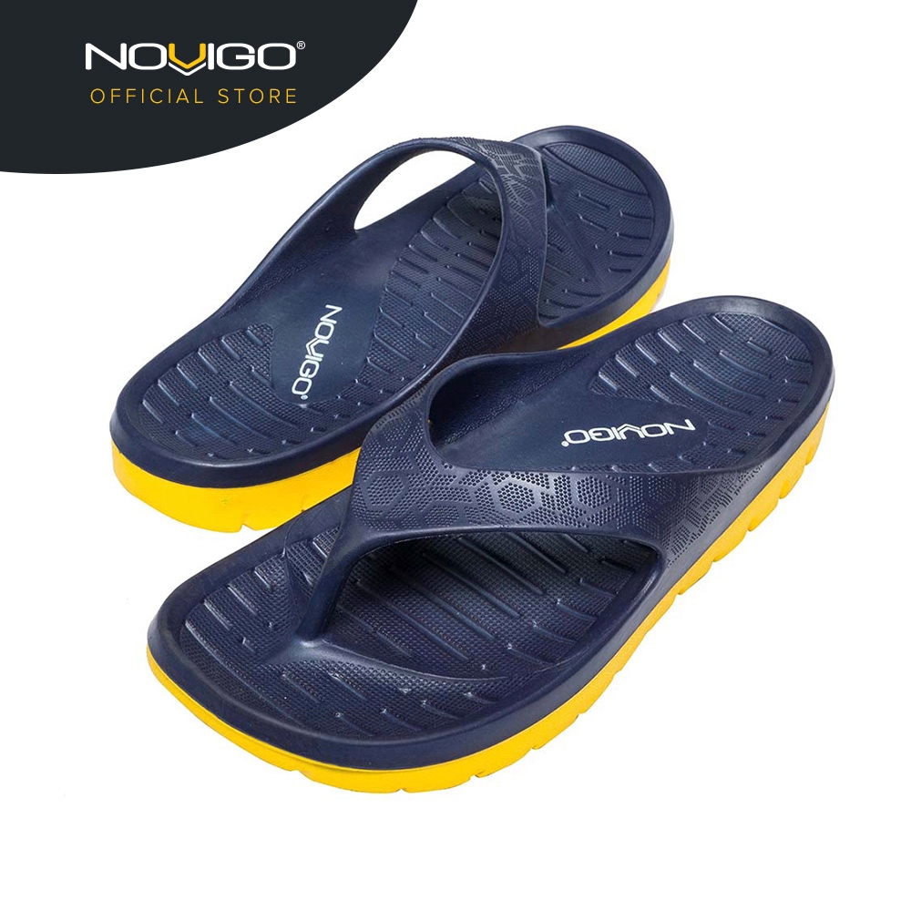 Novigo® Luna Dual Density Unisex Eva Sandal (Denim Blue/Bumblebee ...
