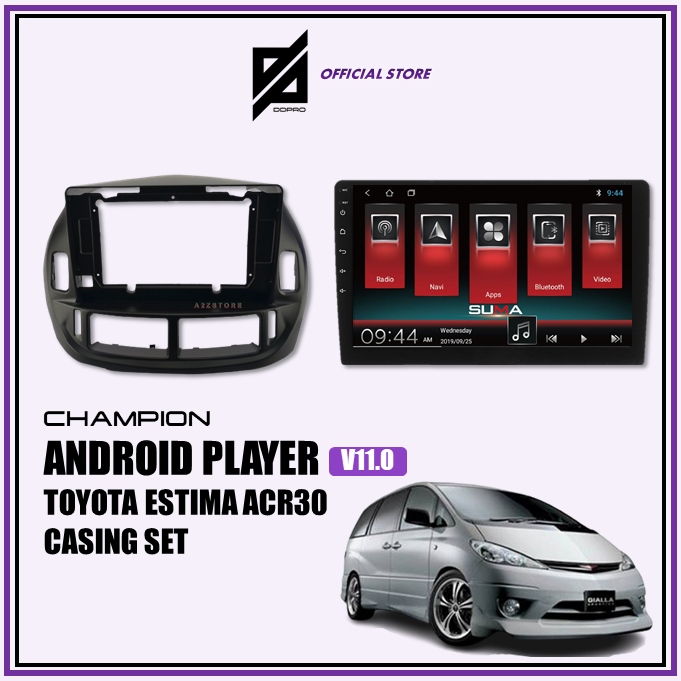Toyota Estima ACR30 SUMA 10'' Inch Player + Casing (Set) Mirrorlink ...