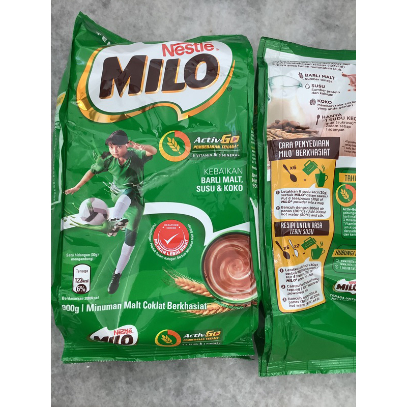 NESTLE MILO POWDER SOFT PACK 900G EXP 10/2025( New Packaging) | Shopee Malaysia