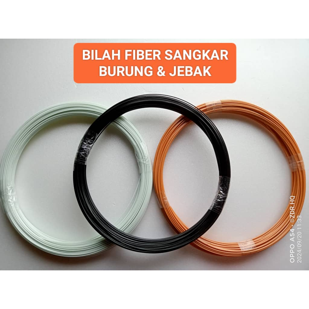 (BILAH FIBER)Bilah fiber putih/hitam untuk sangkar burung murai/bilah ...