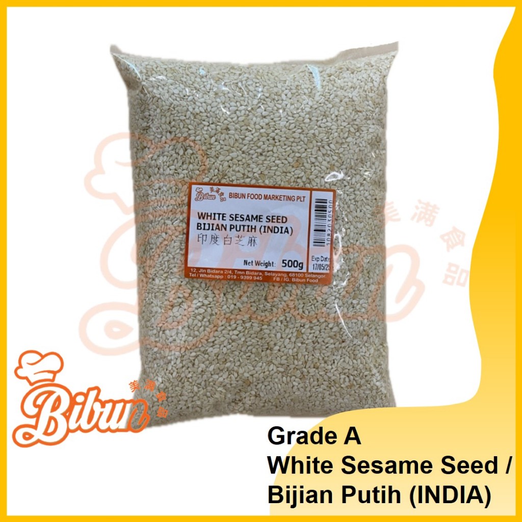 Raw White Sesame Seed / Bijian Putih (INDIA) / 印度白芝麻 | Shopee Malaysia