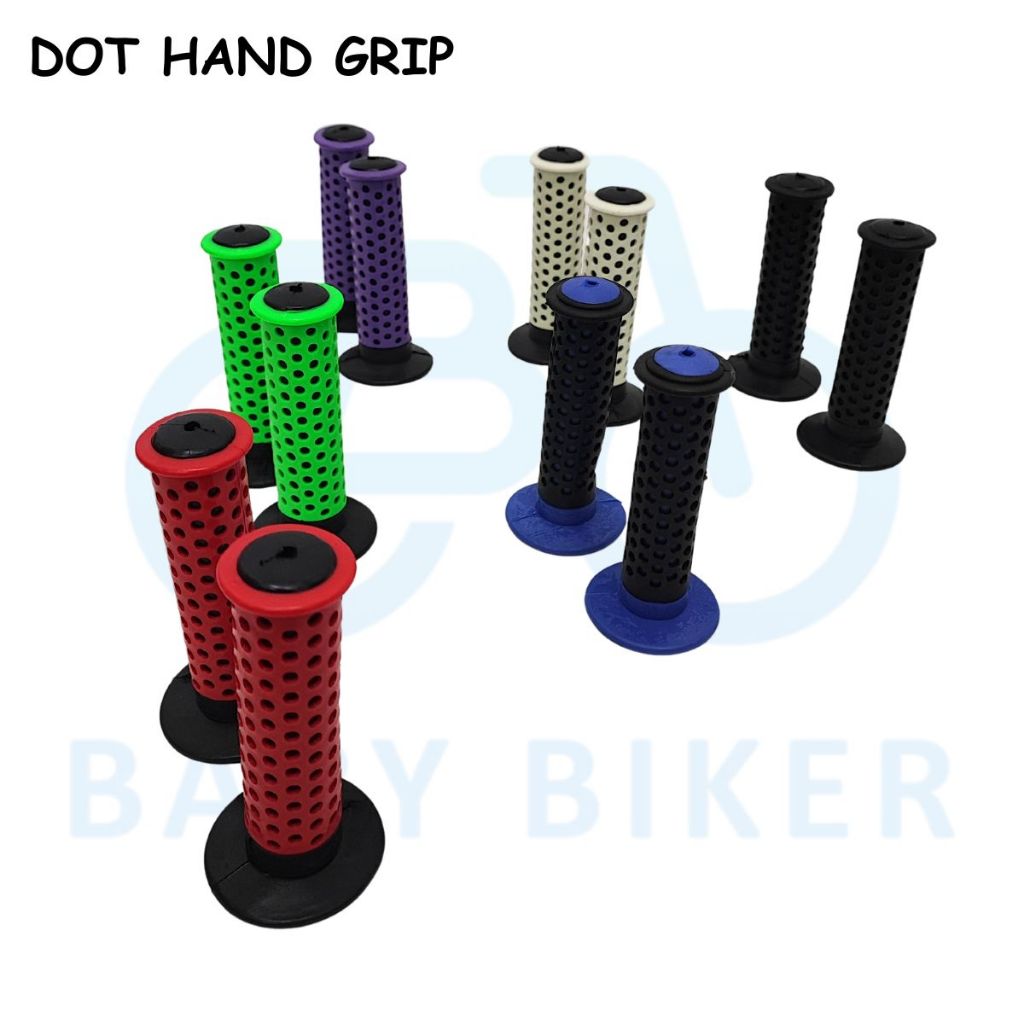 Grip Getah Basikal Corak Titik Penggunaan Kiri & Kanan Sarung Handle ...