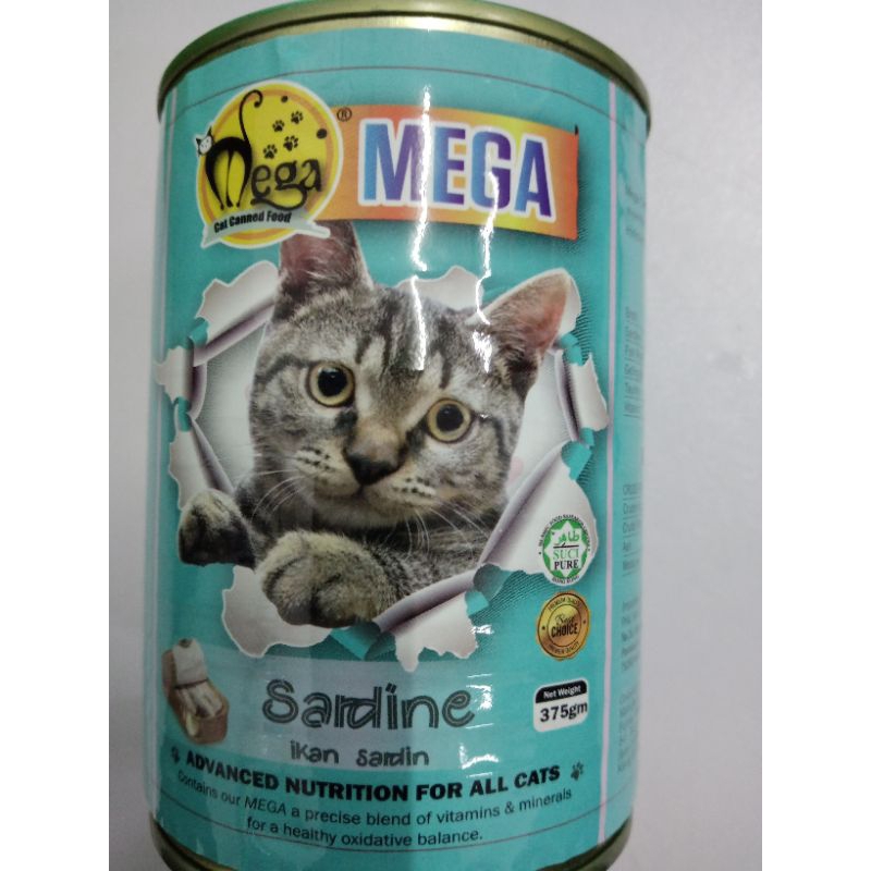 MEGA CAN CAT FOOD SARDINE 375G | Shopee Malaysia