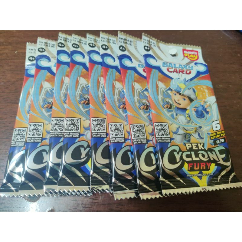monsta galaxy card boboiboy cyclone fury pek 2/9 beliung S card inside ...