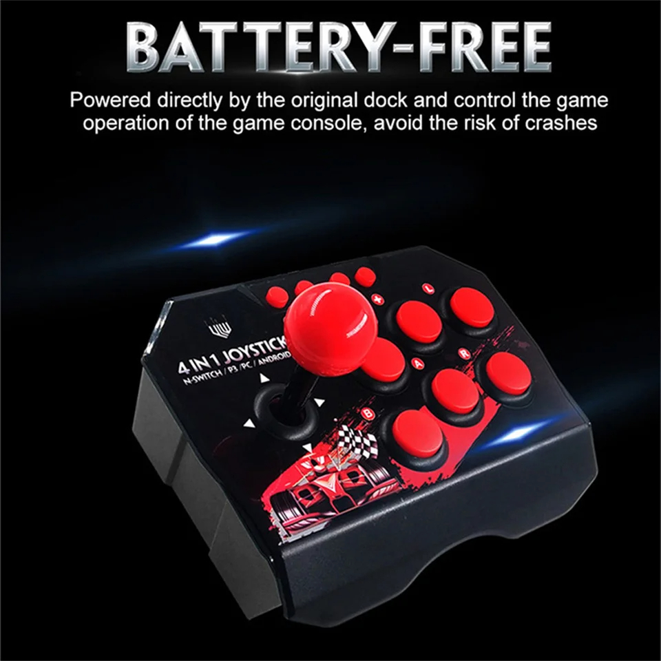 Arcade Fight Stick Wired Arcade Joystick Arcade Games Accessories for ...