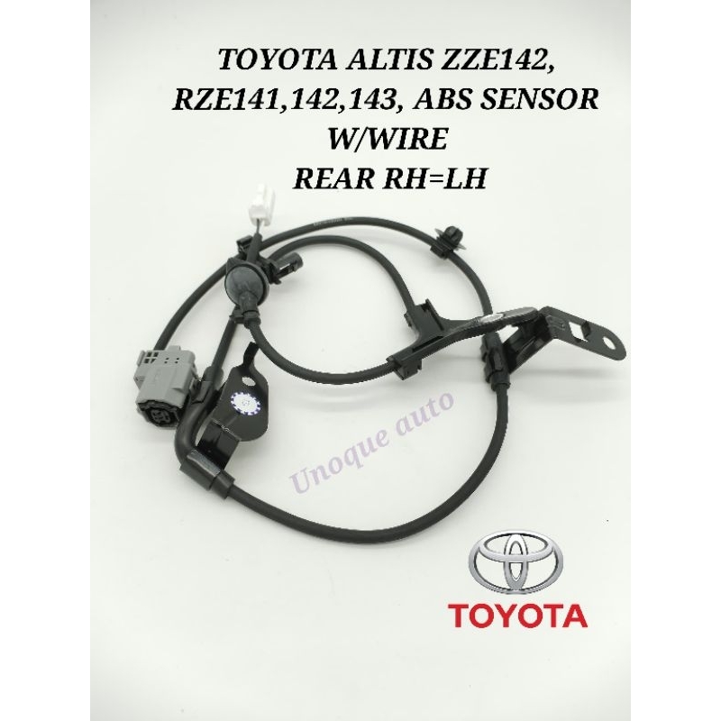 TOYOTA ALTIS ZZE142, RZE141,142,143, ABS SENSOR W/WIRE REAR RH=LH (1PCS ...