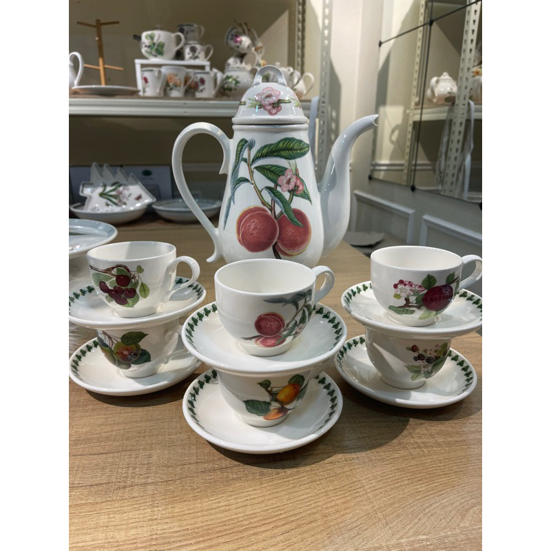 PORTMEIRION POMONA COFFEEPOT & SET CAWAN SET 6 | Shopee Malaysia