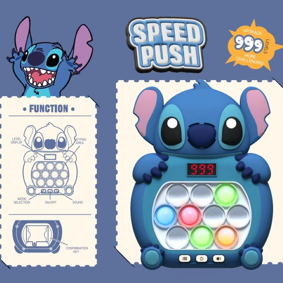 New 999 Level Pop It Electronic Quick Game Speed Push Game Electronic ...