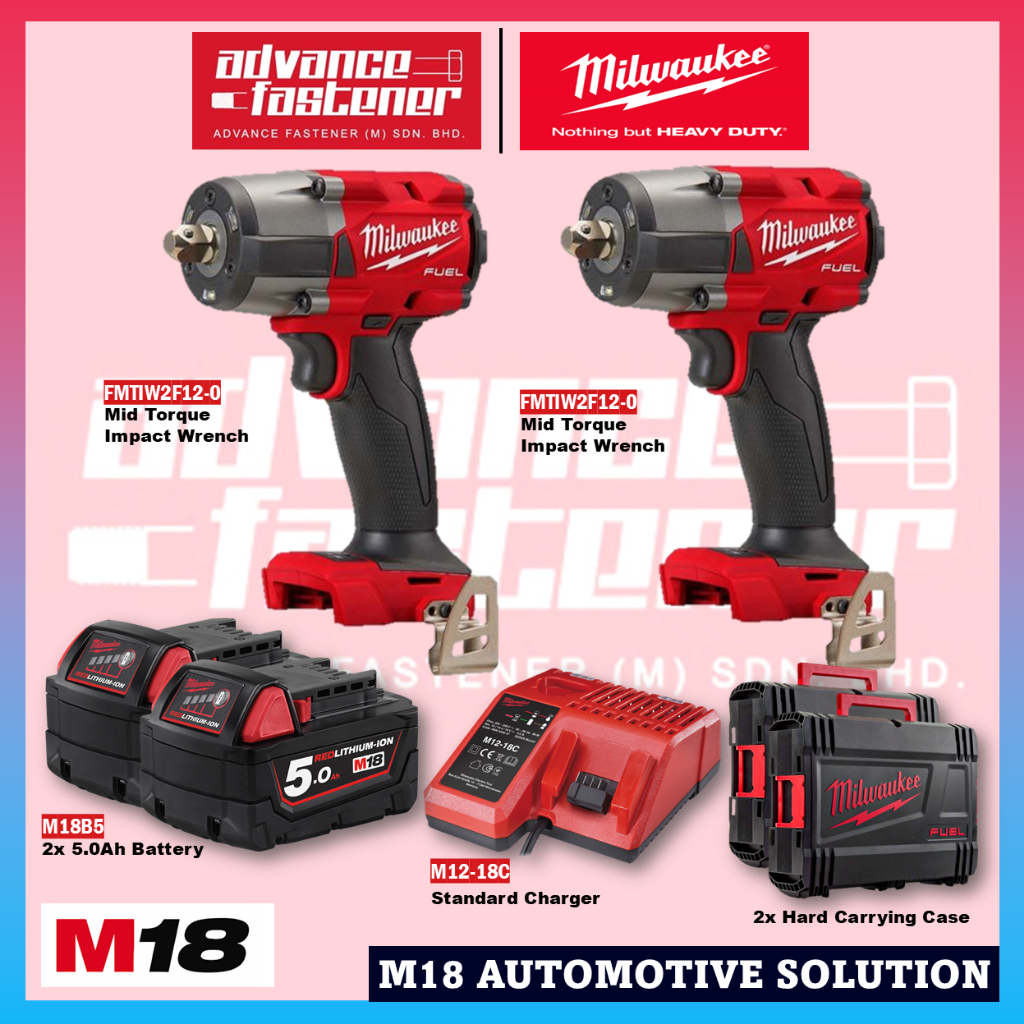 Milwaukee Automotive Solution M18 FMTIW2F12 FUEL™ 1/2" Mid Torque ...