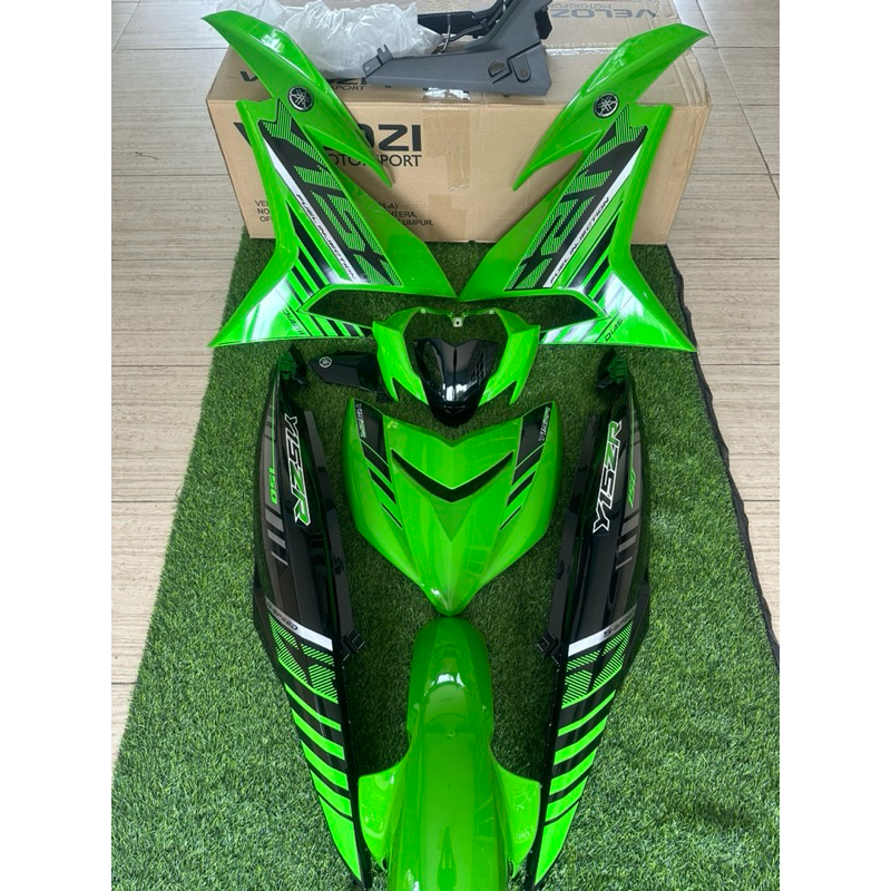 Coverset Y15 V2 hijau purba jenama velozi batman stiker tampal | Shopee ...