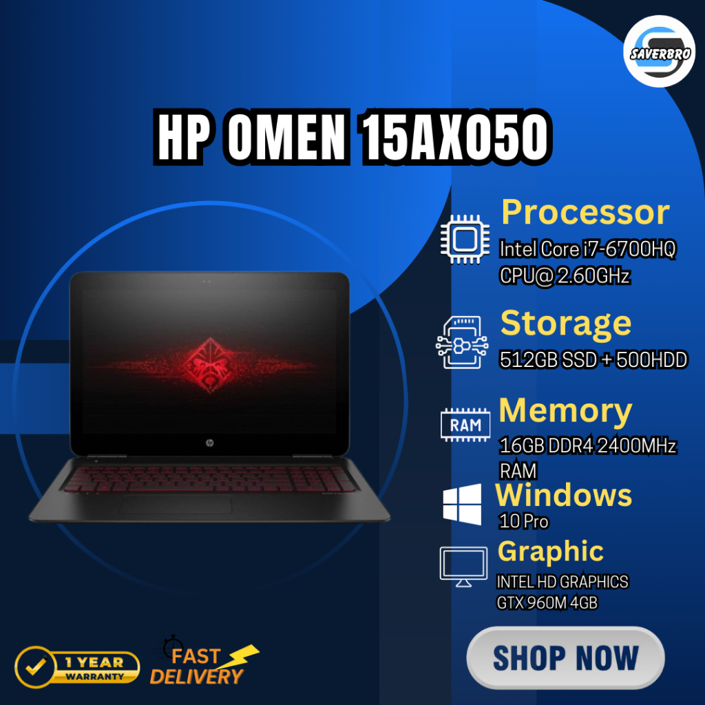 HP OMEN (WINDOWS 10) GAMING LAPTOP | Shopee Malaysia