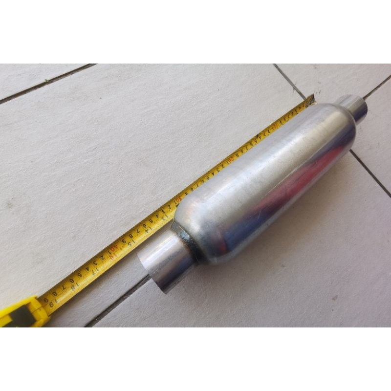 Panjang 9" / 12" / 15" Inch Car Muffler Exhaust Center Bullet Twister ...