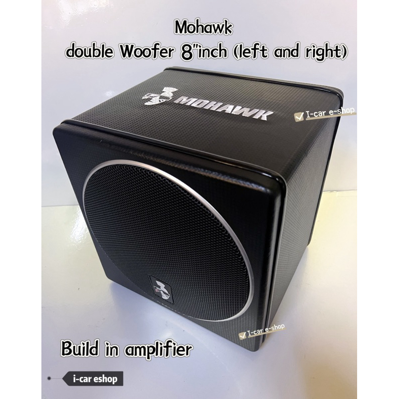 Mohawk 🇺🇸 Double woofer Ative 8”subwoofer with mohawk amblem woofer box ...