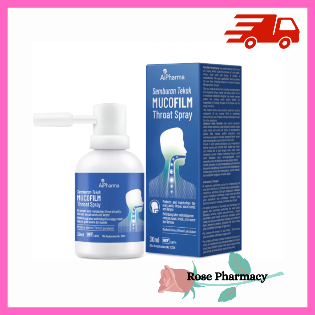 AiPharma Mucofilm Throat Spray 30ml | Spray sakit tekak ulcer sore ...
