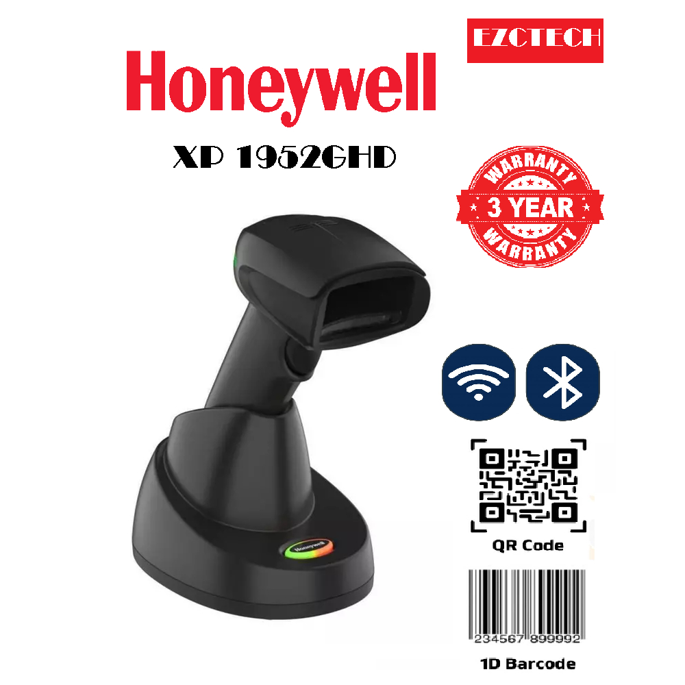 Honeywell Xenon XP 1952GHD Wireless Area-Imaging Scanner (1D & 2D ...