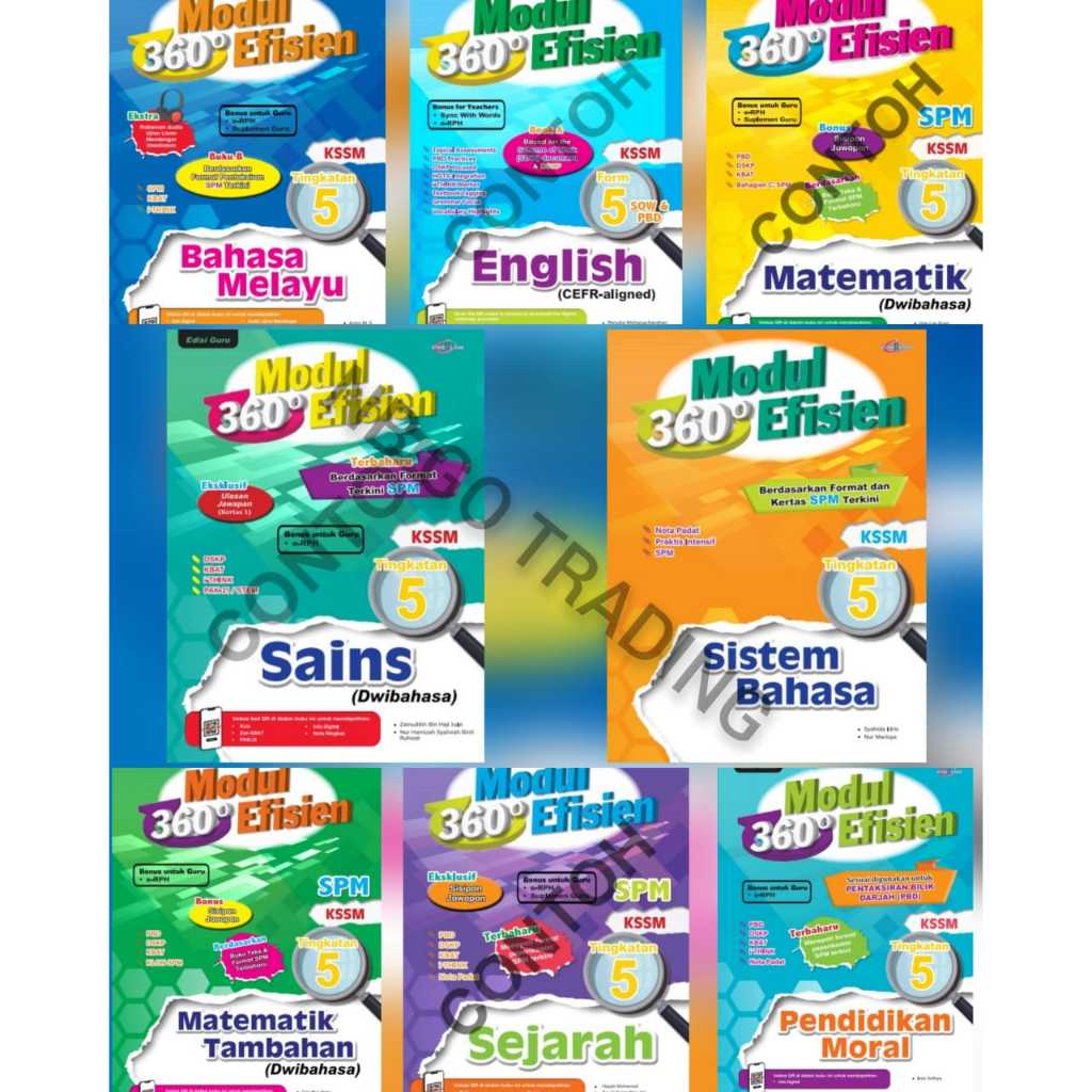 (NB) MODUL 360 EFISIEN KSSM TINGKATAN 5 (2024) | Shopee Malaysia