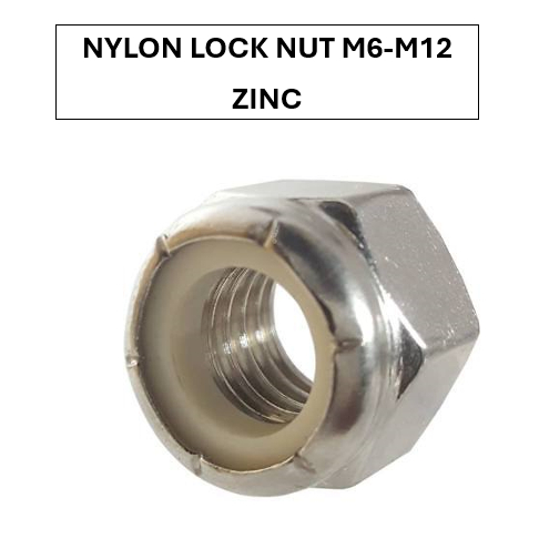 Nylon Lock Nut DIN985 | Zinc Plating | M6 M8 M10 M12 | Nyloc Nut Hexagon Locknut | Shopee Malaysia