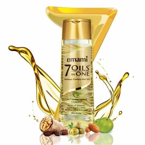 Emami 7 Oils In One,Non Sticky & Non Greasy Hair Oil,20 Times Stronger ...