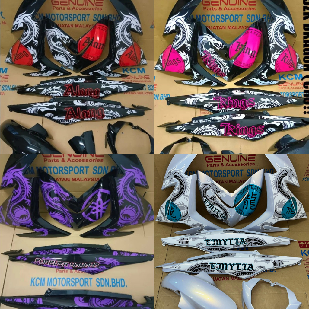 HLD COVER SET Y15 V1 V2 DRAGON CHO!! SIAP PASANG STICKER (BOLEH CUSTOM ...