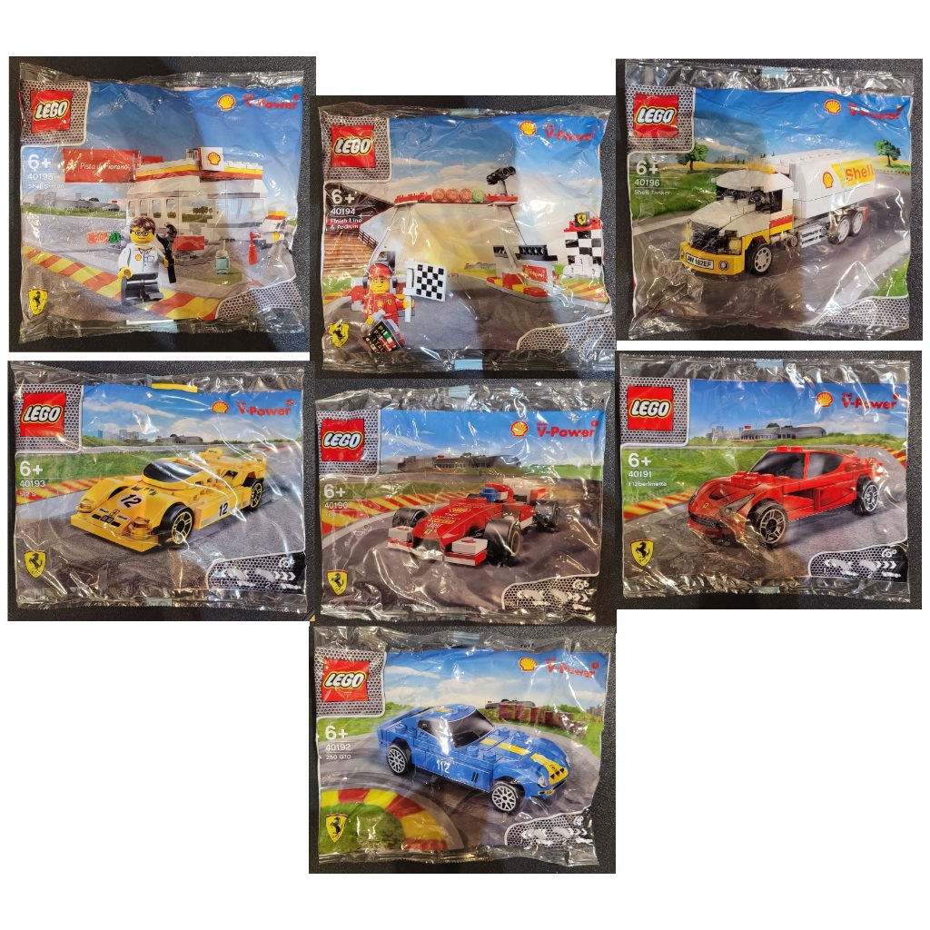 Lego Shell Ferrari 40190 40191 40192 40193 40194 40195 40196 Polybag ...