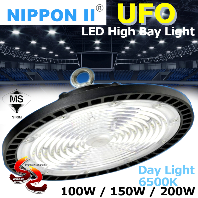 NIPPON II UFO Led High Bay Light 100W 150W 200W DAYLIGHT 6500K | Shopee ...