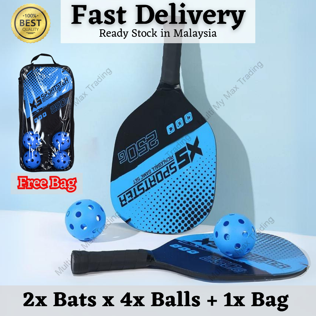 Pickleball Paddle Set Pickleball Racket Set with 2x Pickleball Paddle ...